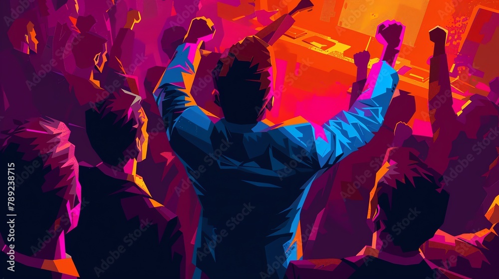 Illustrate Inspirational leadership through a pixel art piece ...