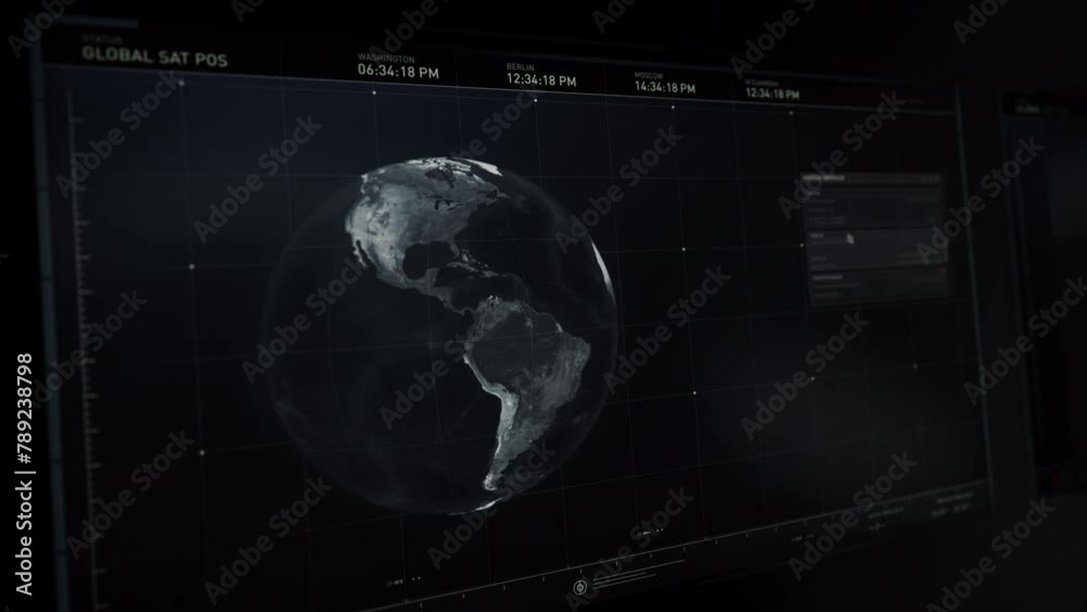 Innovative Earth Map UI Used By Agents To Find Location Of Airport In ...