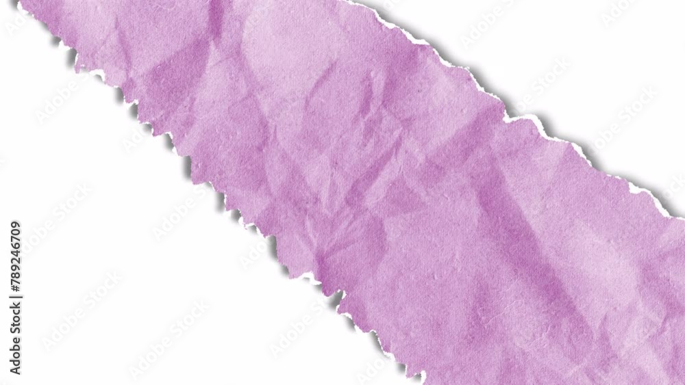 Paper wrap torn transition animation background. A paper is torn on a ...
