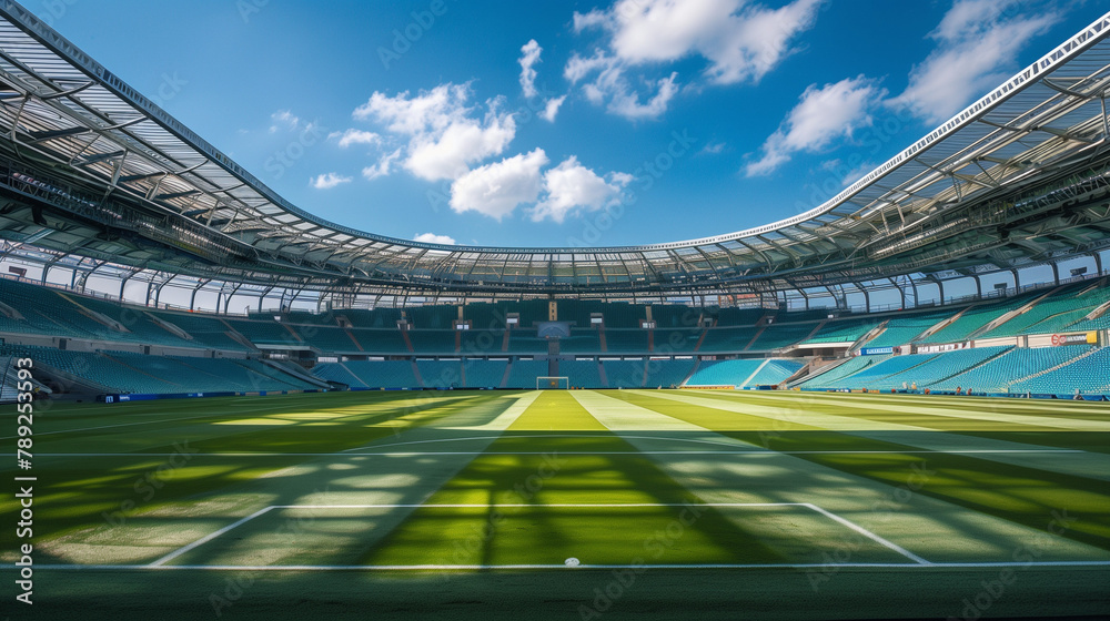 soccer stadium grass, football em, wm Stock Photo | Adobe Stock