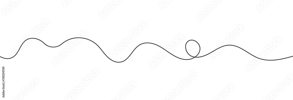 Swoosh, swash underline stroke set. Abstract wavy thin line. Squiggle ...