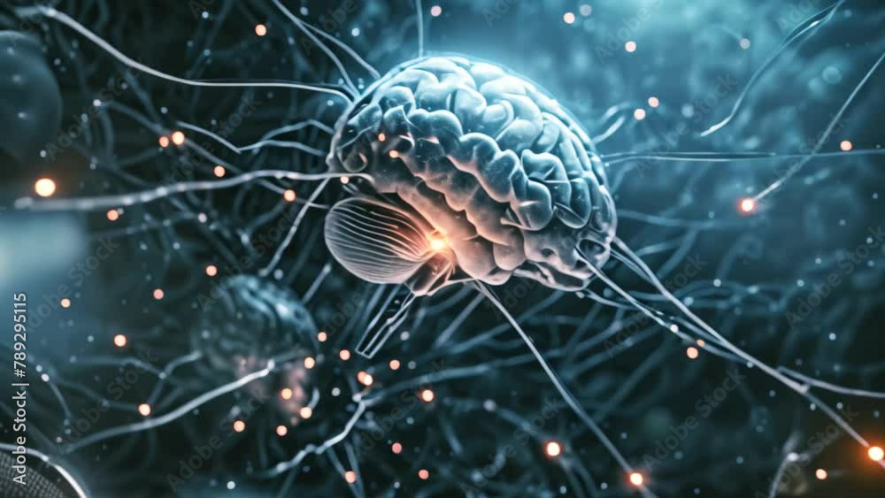 This computer-generated Video showcases the intricate neural patterns ...