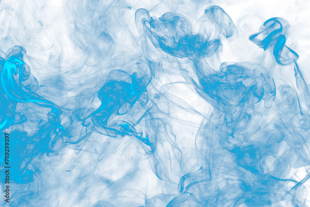 Blue smoke png background, transparent design Stock Illustration ...