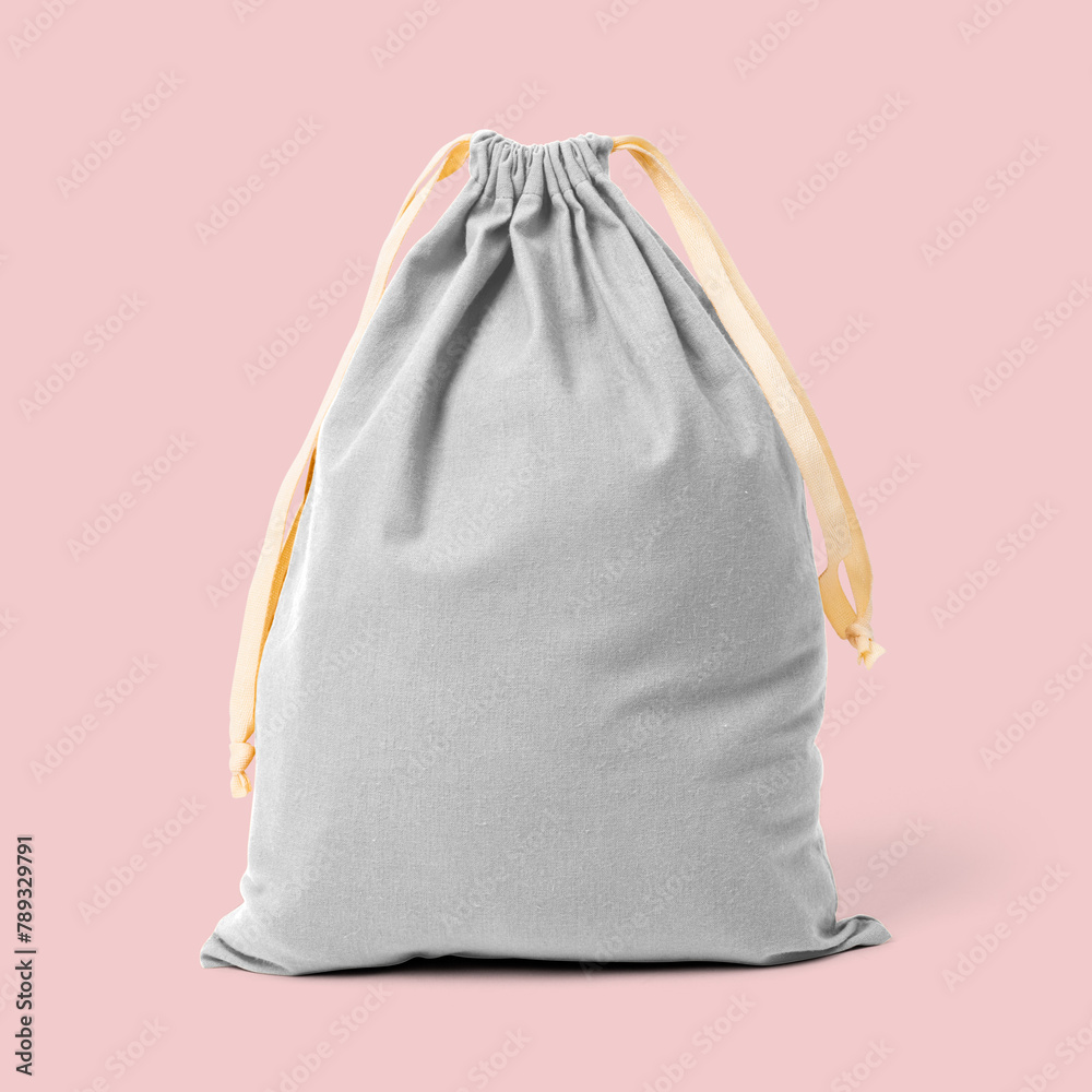 Png drawstring bag transparent mockup Stock Photo | Adobe Stock