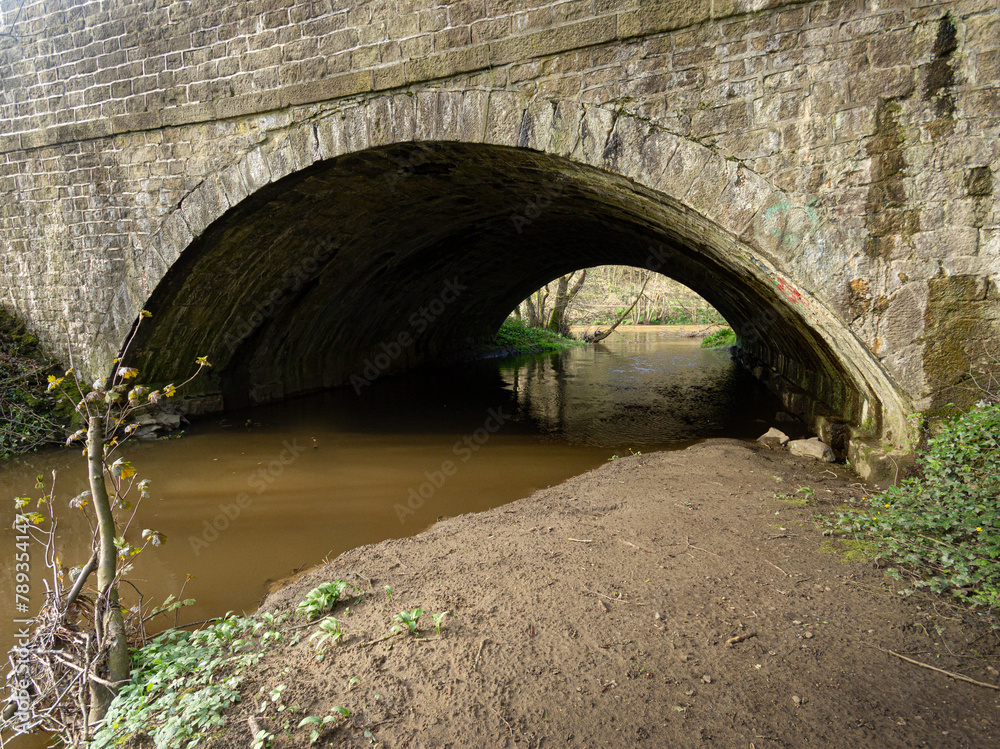 The mill race that used to power New Hirst Mill still carries water ...