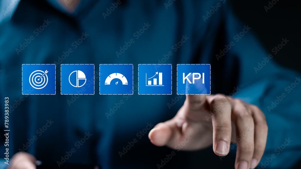 KPI Business analytics. Business strategy and business intelligence ...