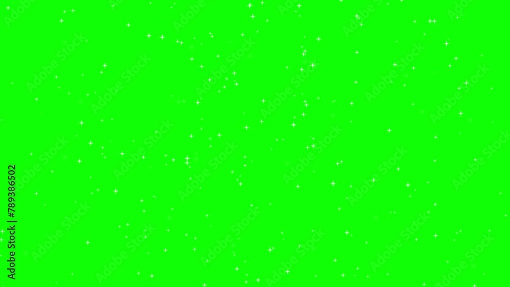 Sky Star Twinkling Green screen, stars twinkle shine, Glowing stars ...