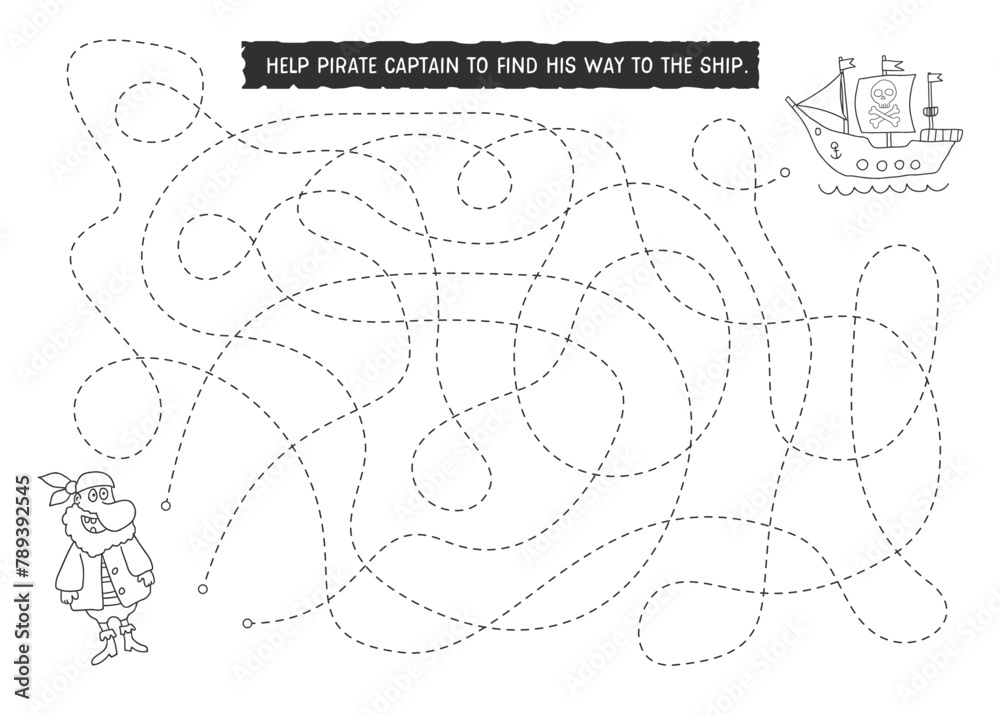 Labyrinth, Maze game for children. Logical puzzle for kids. Quest to ...