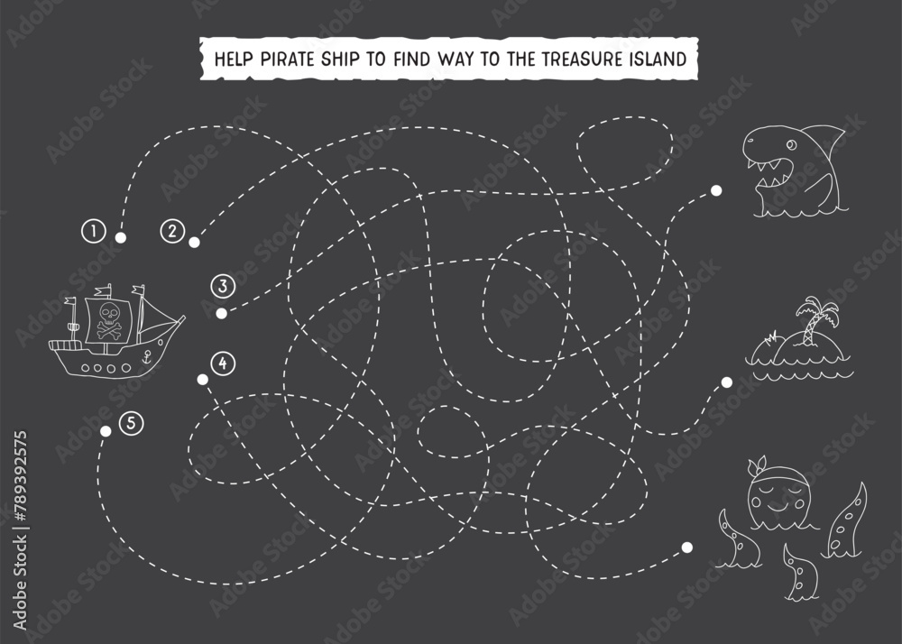 Labyrinth, Maze game for children. Logical puzzle for kids. Quest to ...