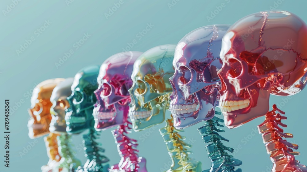 Bones of the head, skull, and cranium. Names of the cranial bones ...