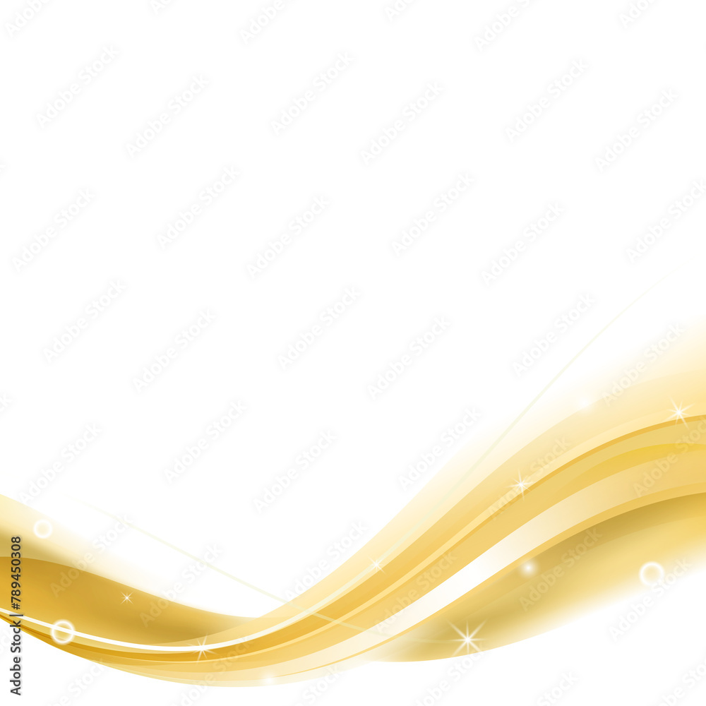 Gold curve frame template design element Stock Illustration | Adobe Stock