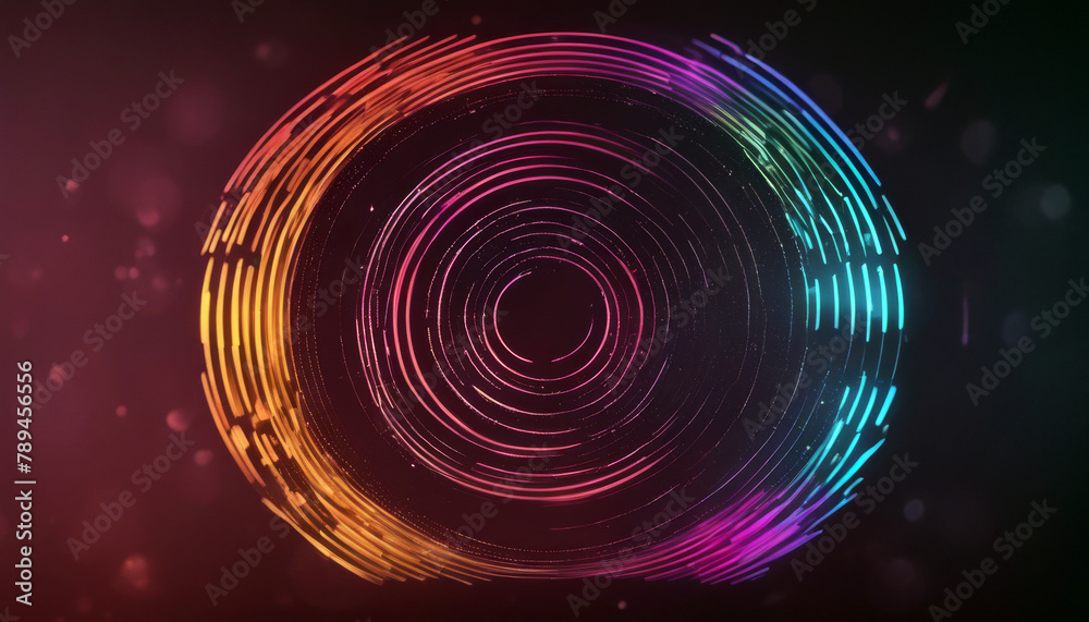 Spectrum icon music Audio circular radial frequency pattern equalizer ...