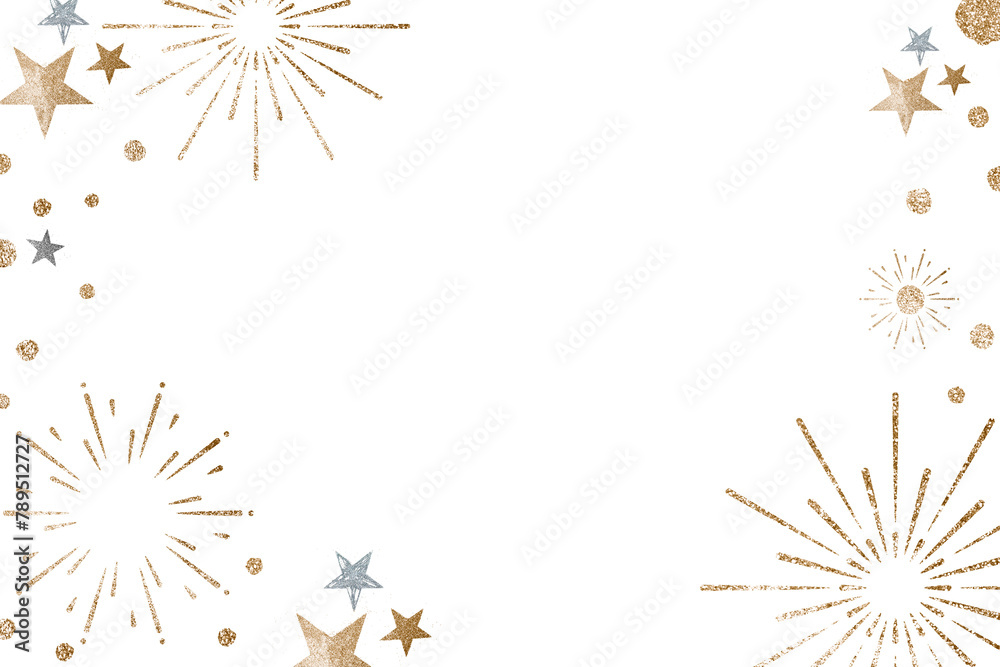 Glittery firework frame png transparent background Stock Illustration ...