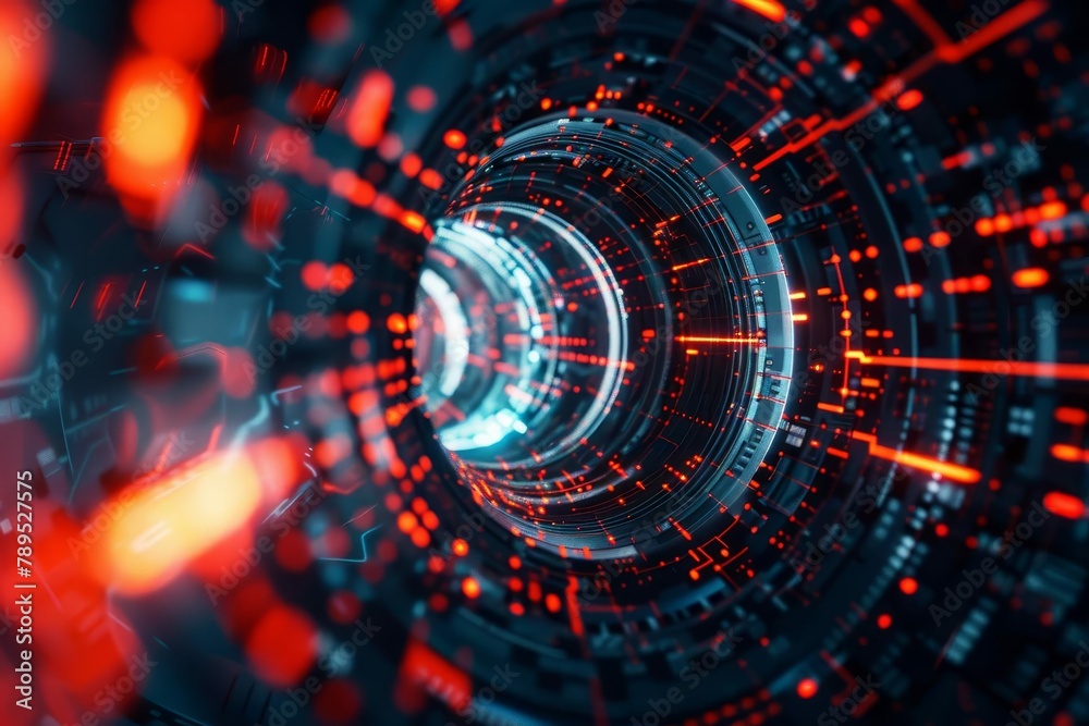 futuristic technologybased presentation slide background ai and ...