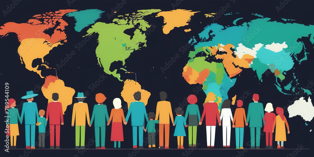 World population day illustrations generated from population ...