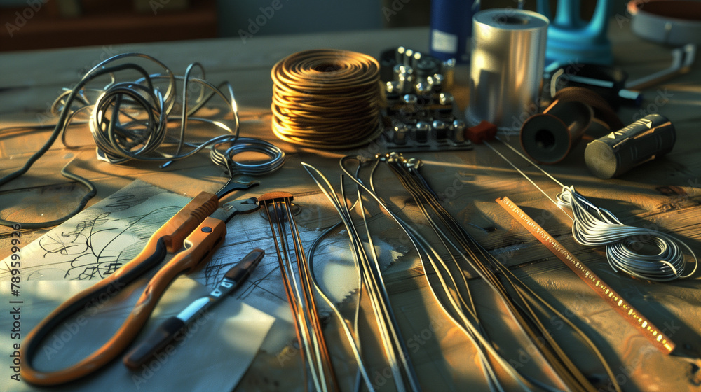 Metallic Marvel,Diverse Forms and Textures of Metal,Shimmering Steel ...