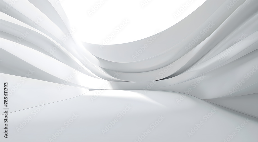 Abstract white wall banner white 3D wall banner white wall background ...