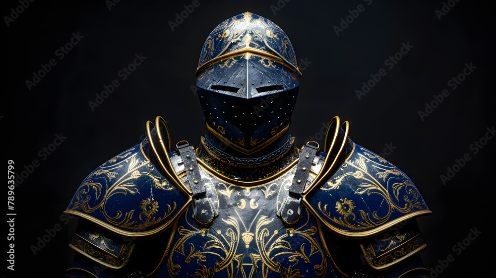 Regal Shield Collection: Majestic Black Shields with Golden Frames and ...