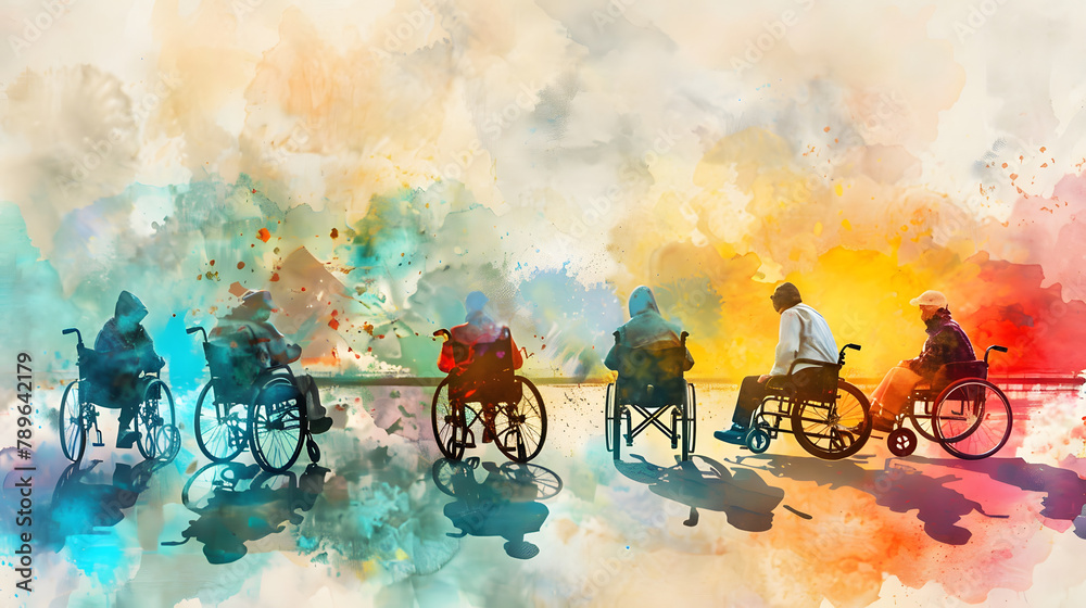 Celebrating Diversity and Inclusion: A Vibrant Watercolor Portrayal of ...