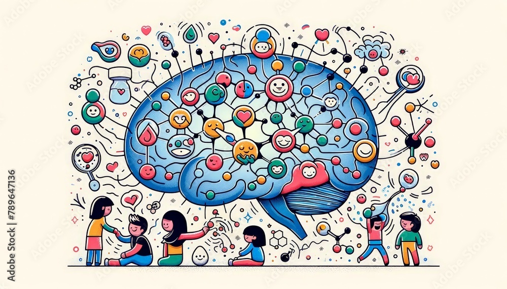 Visualizes the release of oxytocin molecules in the brain during social ...