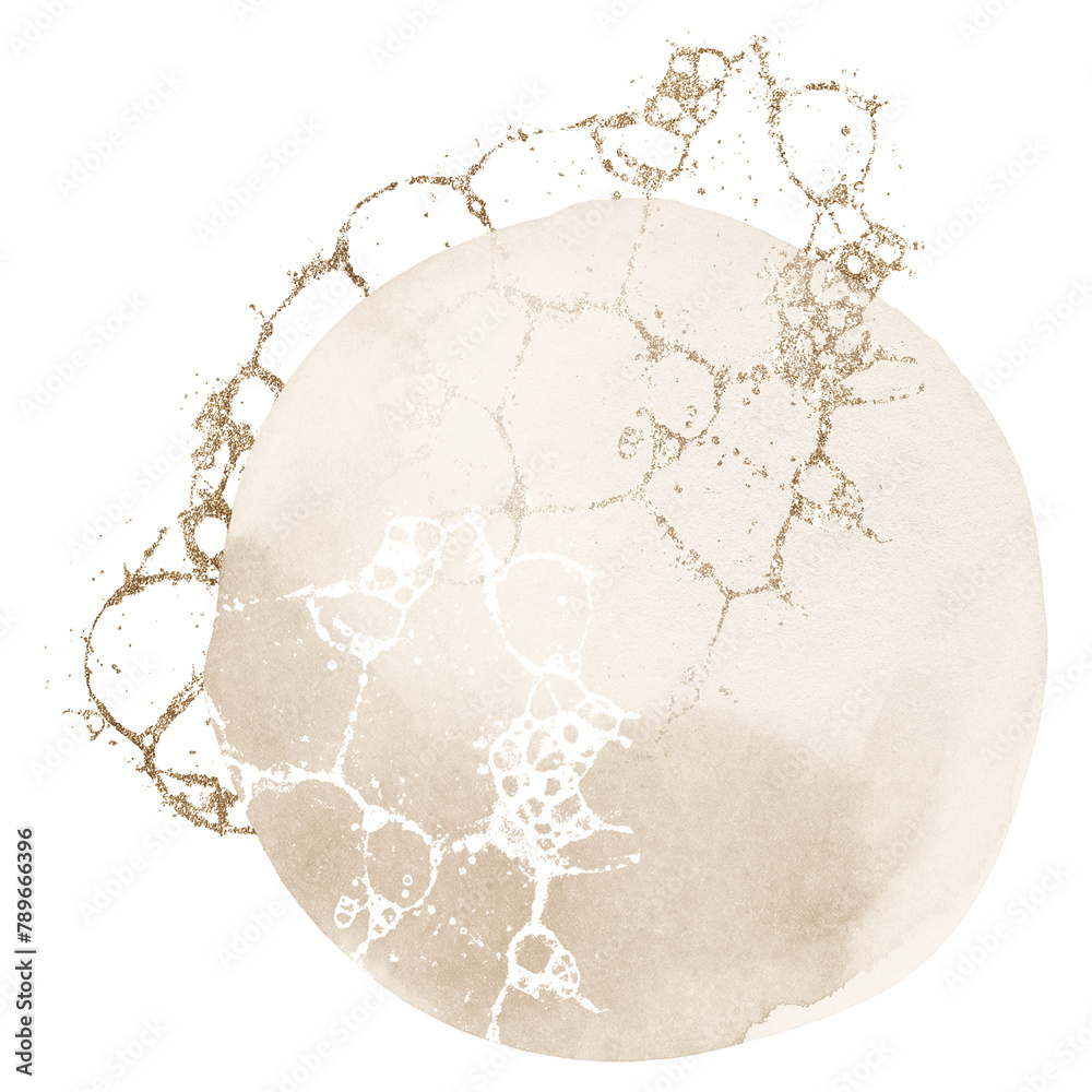 Brown watercolor blob png clipart, cute collage element, transparent ...