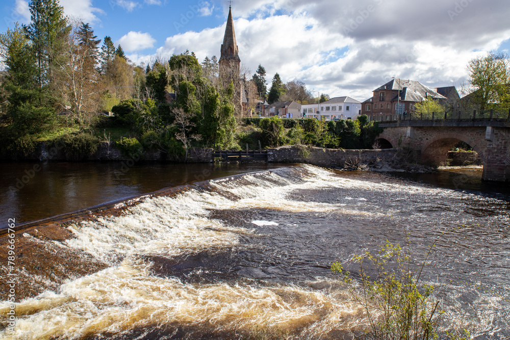 The River Ericht. River in Perthshire, Scotland from the rivers ...