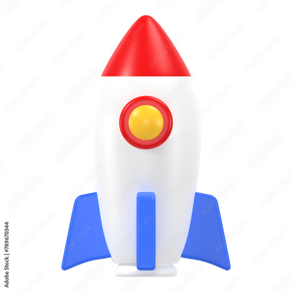3D rocket png sticker, aerospace symbol on transparent background Stock ...