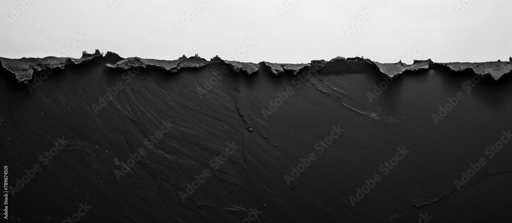 Black ripped paper texture, clipping mask Stock Illustration | Adobe Stock