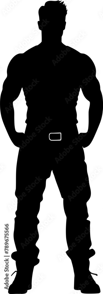 Flex Fiend Muscular Logo Iconic Design Jean Juggernaut Muscled Emblem ...