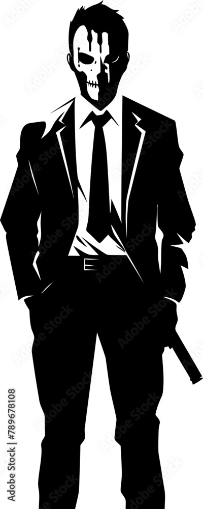 Poster Nightmarish Nemesis Killer Logo Icon Morbid Machination Psycho ...