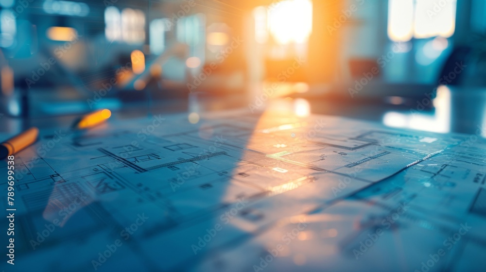 A blurred background image of Blueprint Perspectives D highlighting a ...