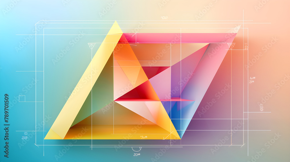Foto de Colorful and Engaging Illustration of Pythagorean Theorem: A ...