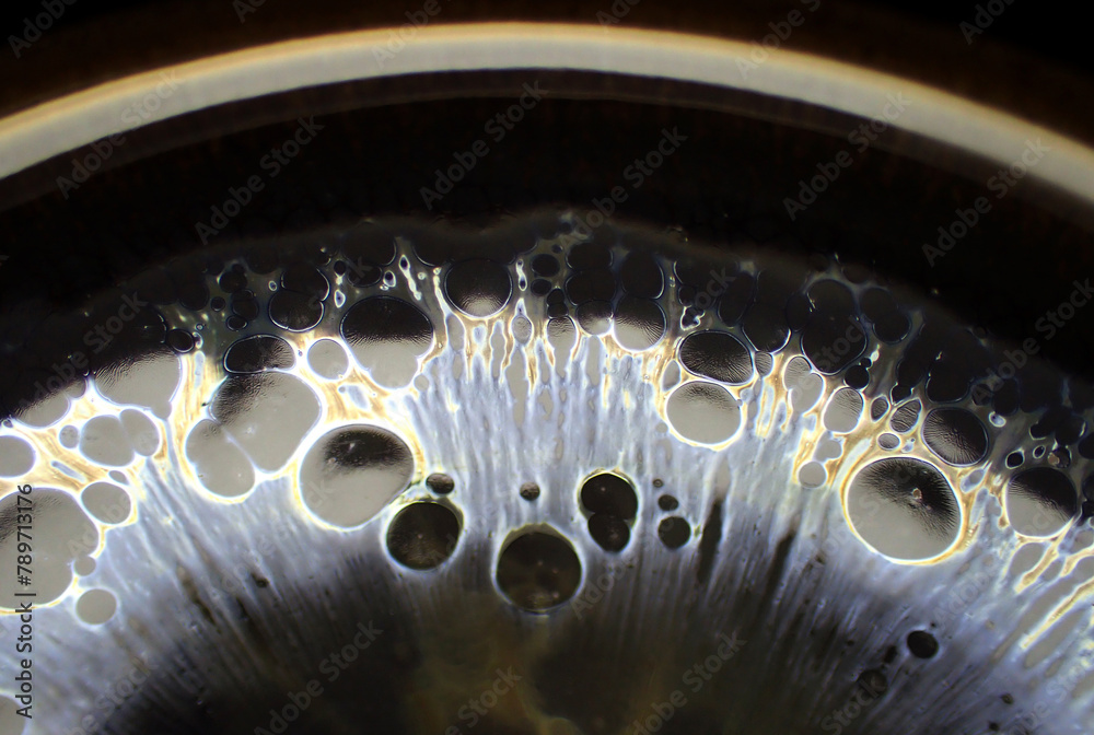 Textured background of microscopic glaze of Chinese ceramics tea cup ...
