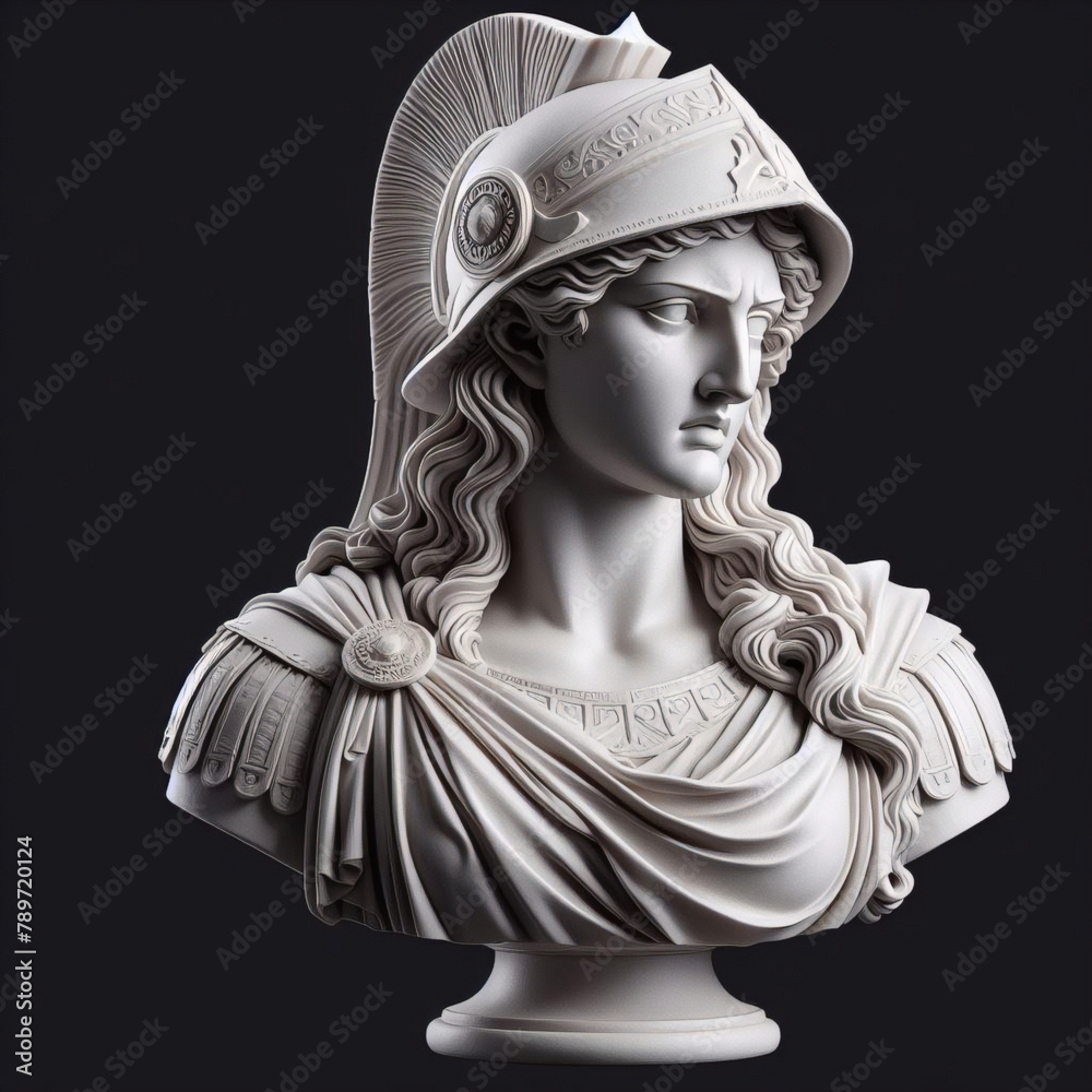 Athena marble statue, the ancient goddess of science and knowledge ...