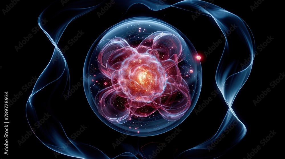 Subatomic Hydrogen. Visualization of Hydrogen's Atomic Structure ...