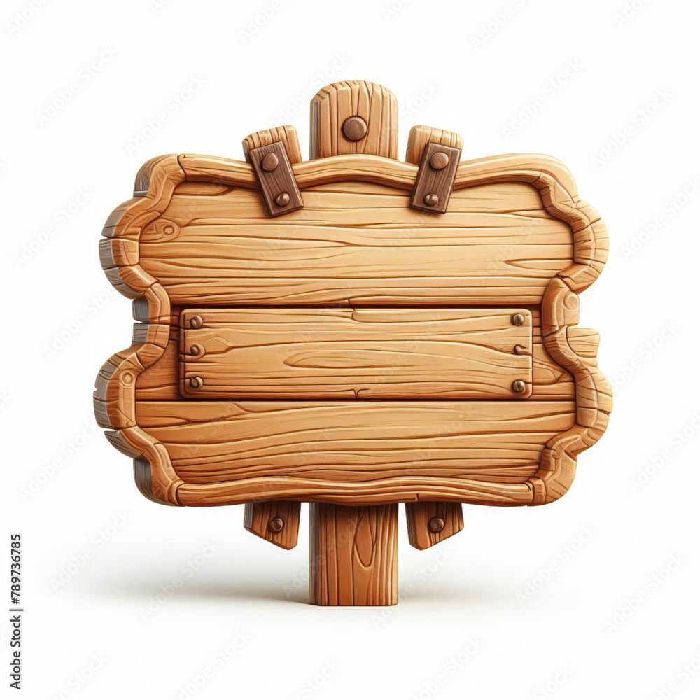 Blank empty wooden rustic signage sign board signpost post wood on ...