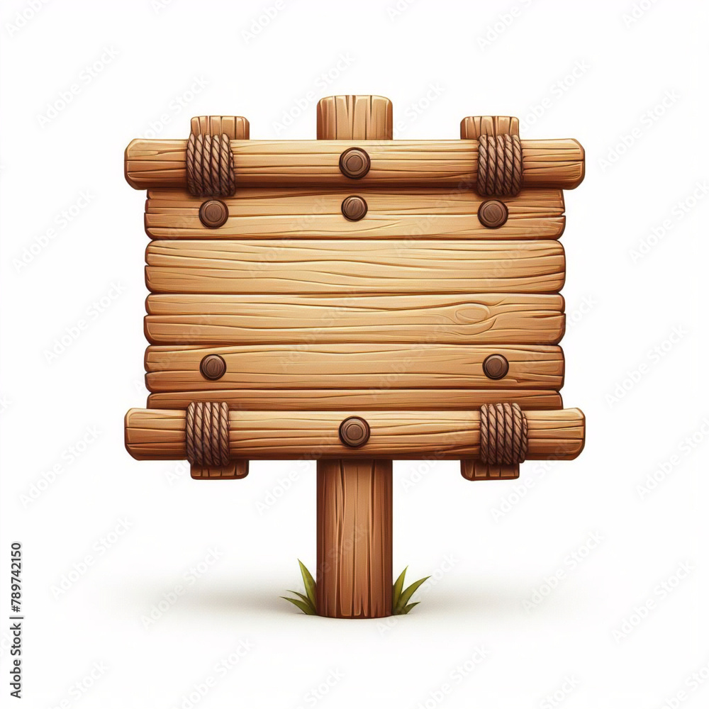 Blank empty wooden rustic signage sign board signpost post wood on ...