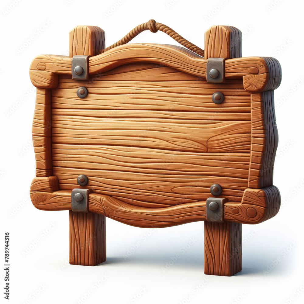 Blank empty wooden rustic signage sign board signpost post wood on ...