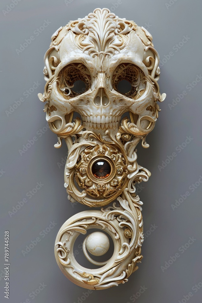 Visualize a realistic, anatomical musical note, combining eye orbs and ...