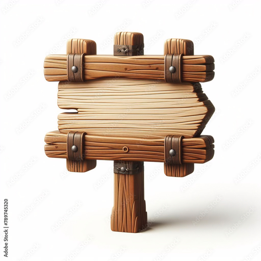 Blank empty wooden rustic signage sign board signpost post wood on ...