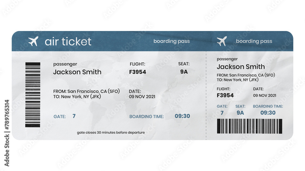 Plane ticket png sticker, transparent background Stock Illustration ...