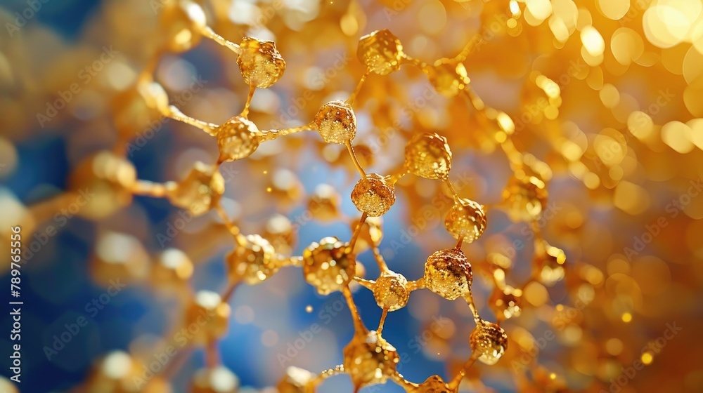 Detailed model of gold nanoparticles showcasing their potential in ...