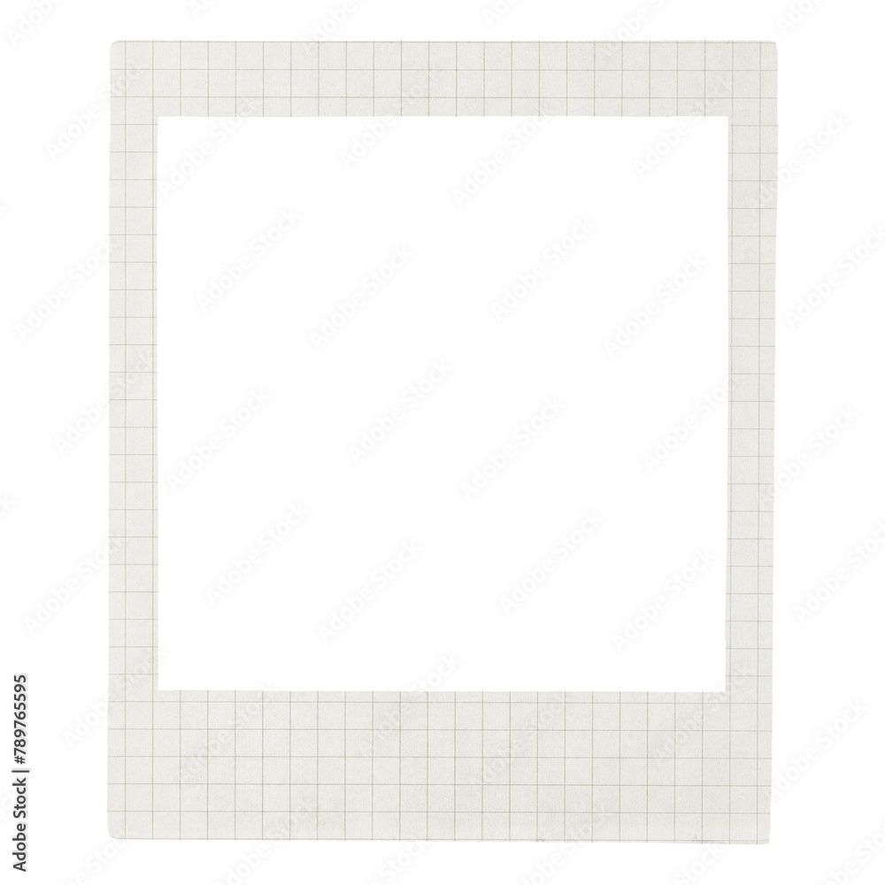 Retro instant film png frame, transparent background Stock Illustration ...