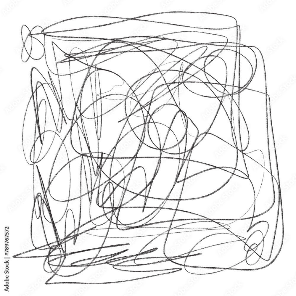 Messy scribble png sticker, transparent background Stock Illustration ...