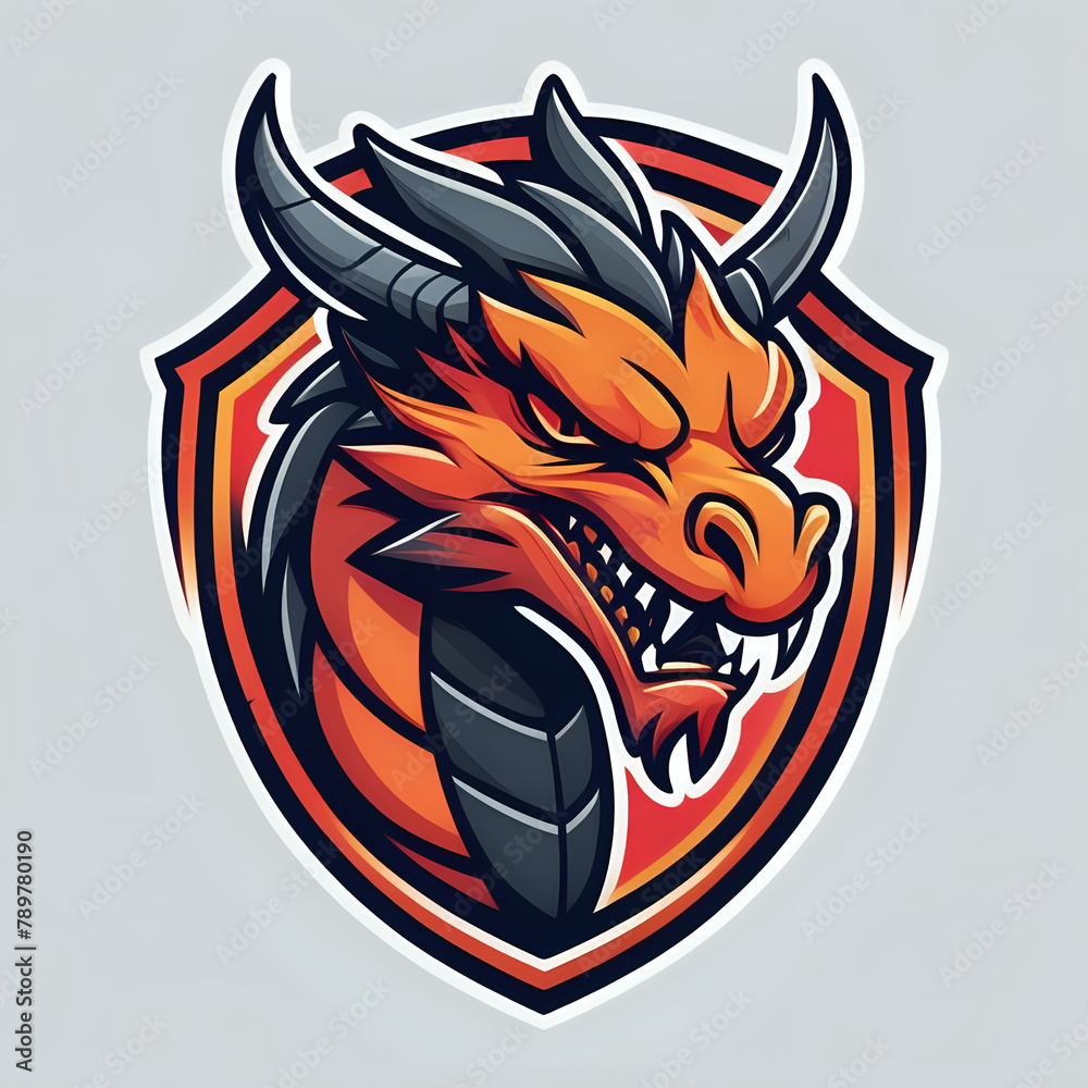 logo iconic dragon, circel logo dragon, chinese dragon tattoo, dragon ...