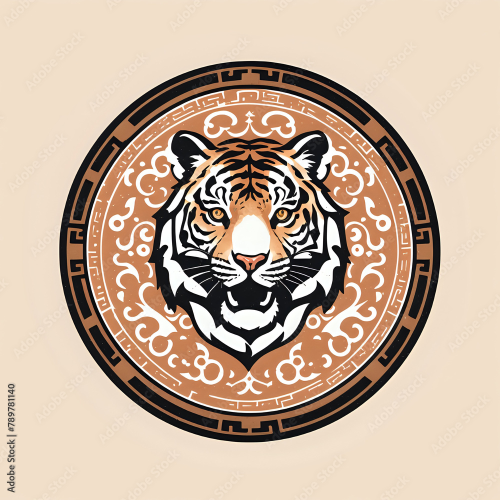tiger head vector, tiger head vector illustration, tiger head, icon ...