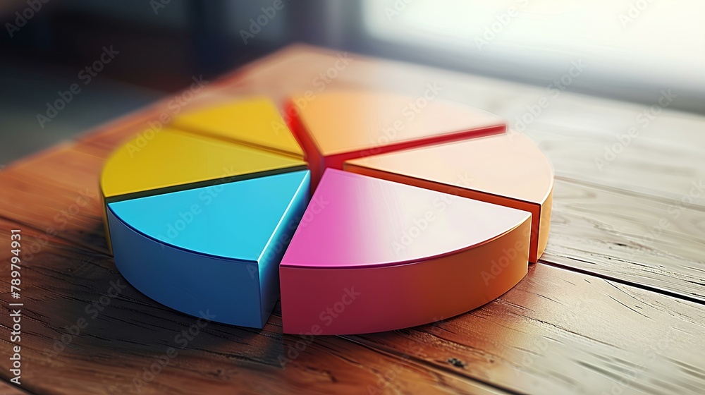 an image featuring a 3D pie chart to visualize investment ...