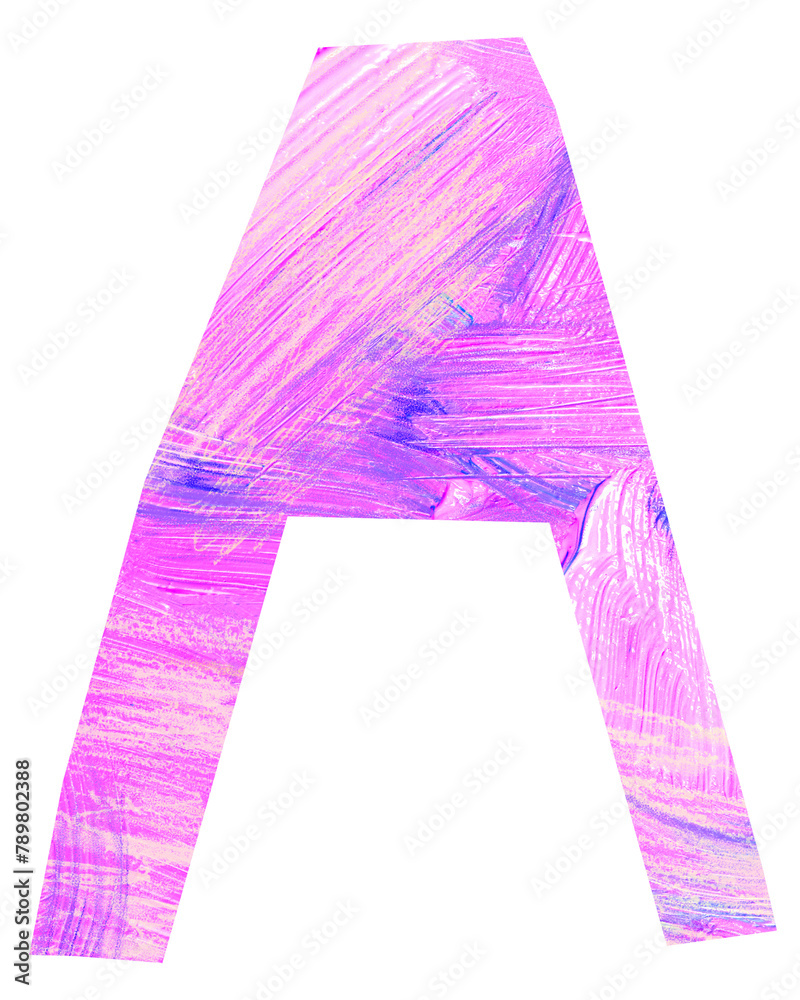 A letter png, paper English alphabet, transparent background Stock ...