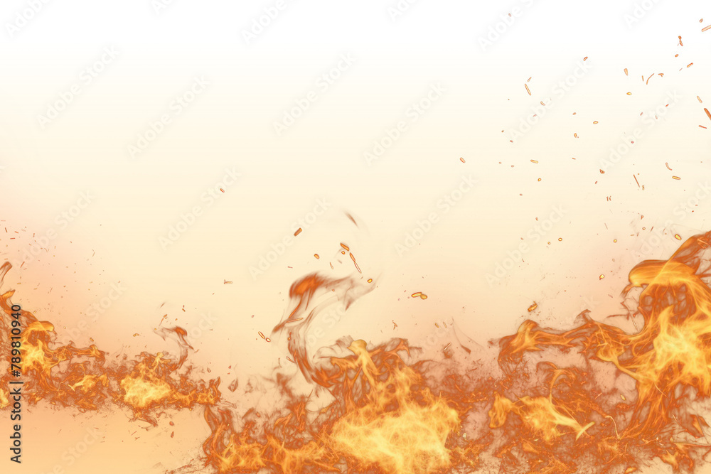PNG Flame border overlay effect, transparent background Stock ...