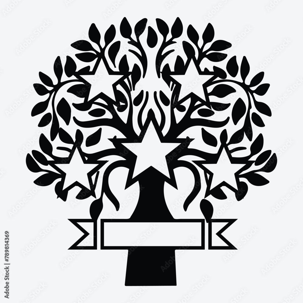 Family Tree Laser Cut Design Stock Vector | Adobe Stock